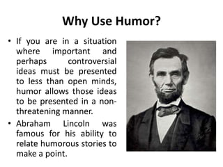 Introduction to humor in public speaking - Manu Melwin Joy | PPTX
