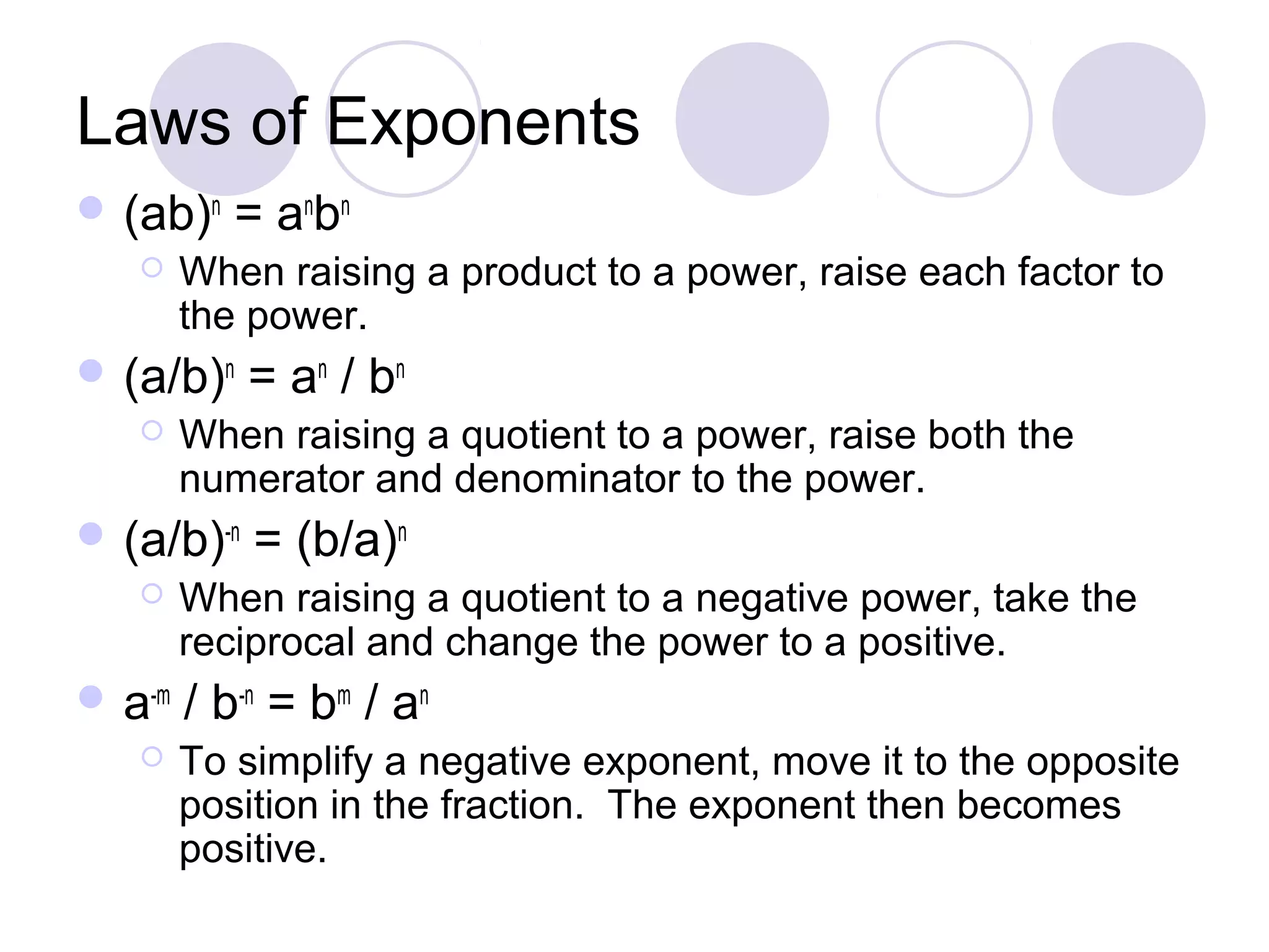 EXPONENTS AND RADICALS | PPT