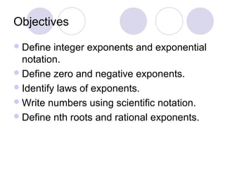 EXPONENTS AND RADICALS | PPT