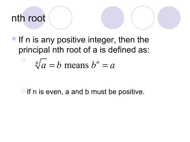 EXPONENTS AND RADICALS