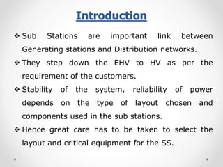 1.substation layouts | PPTX