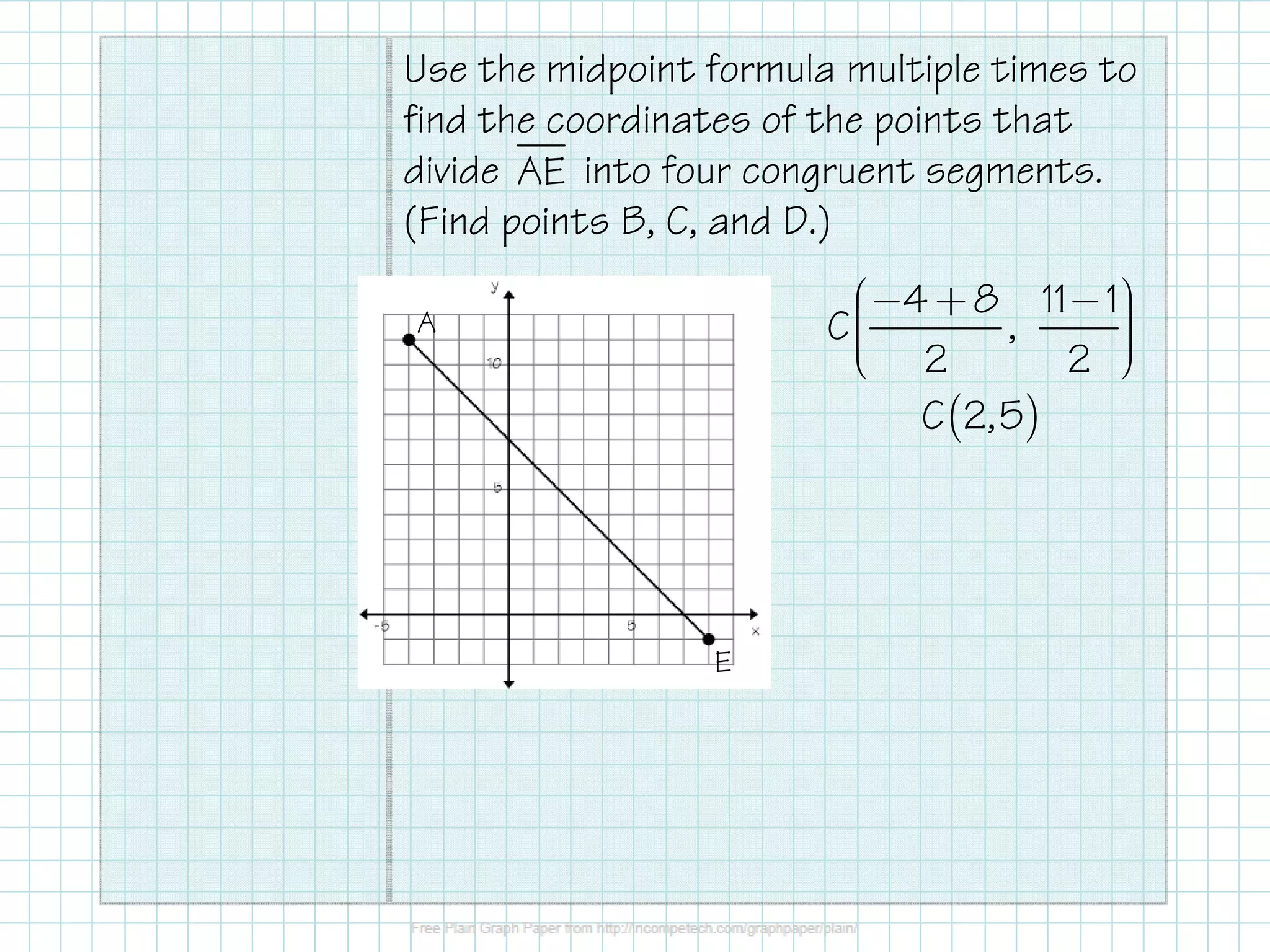 1.1.1C Midpoint and Distance Formulas | PDF