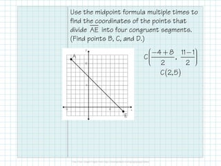 1.1.1C Midpoint and Distance Formulas | PDF