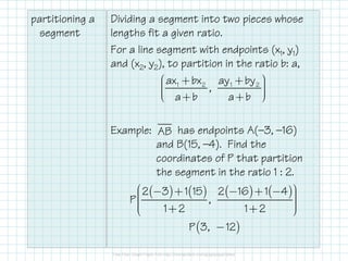 1.1.1C Midpoint and Distance Formulas | PDF