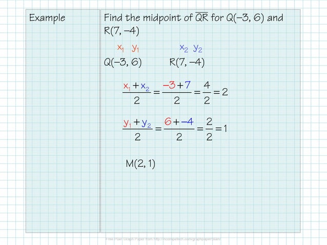 1.1.1C Midpoint and Distance Formulas | PDF | Physics | Science