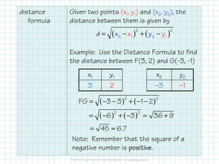 Distance Formula Examples