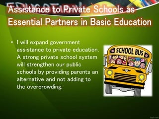 Ten Point Education Agenda of the Philippines | PPTX