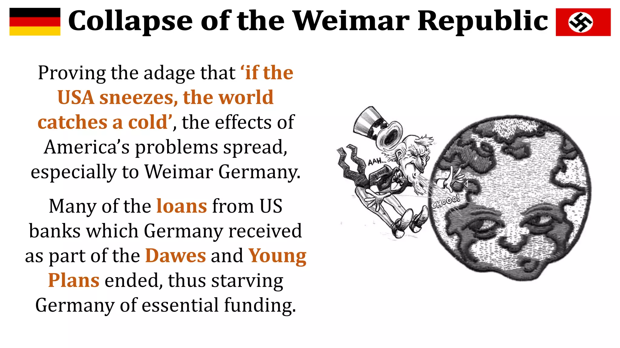 Collapse of the Weimar Republic - effects of economic depression | PPTX