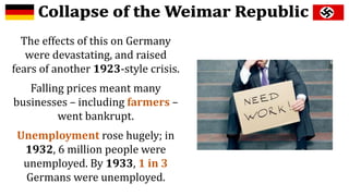 Collapse of the Weimar Republic - effects of economic depression | PPT
