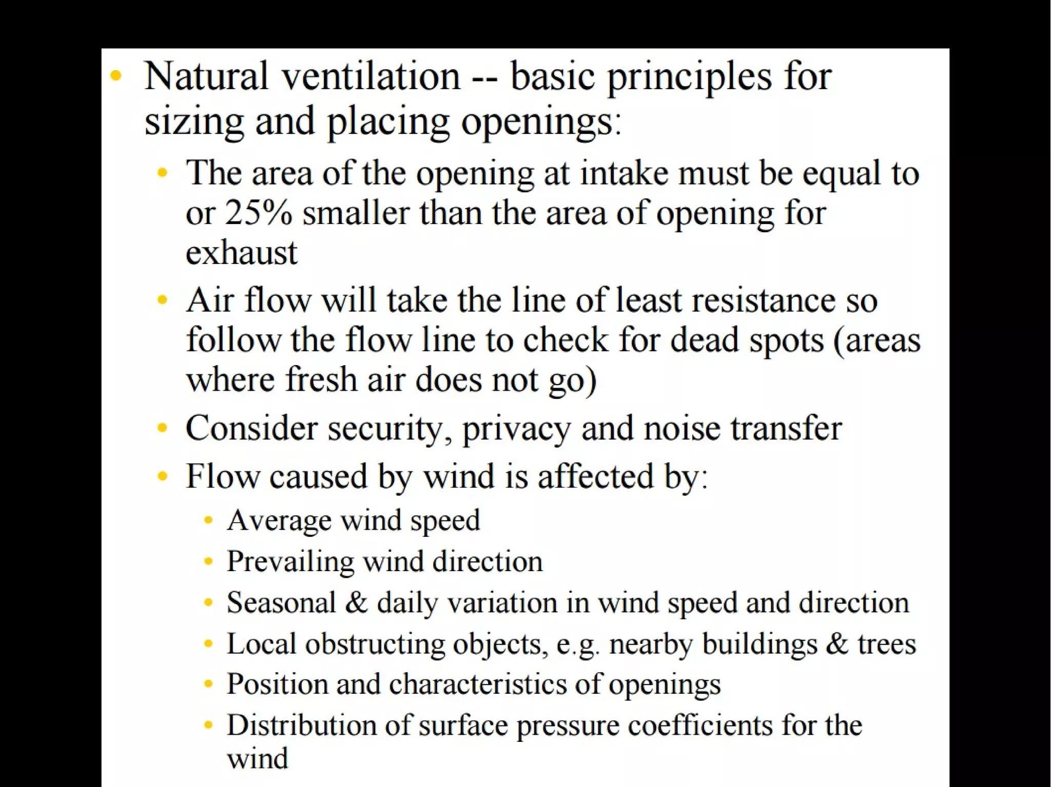 BS5 - Lecture 1 Mechanical and Natural Ventilation | PPT