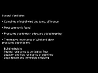 BS5 - Lecture 1 Mechanical and Natural Ventilation | PPT