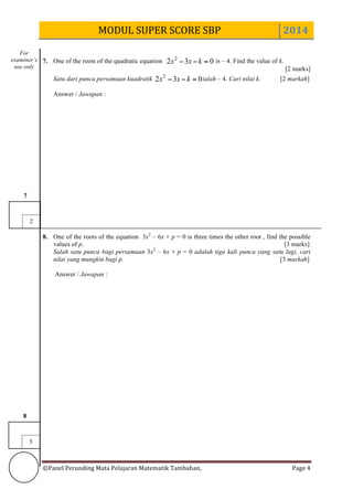 1.0 modul super score kertas 1 set 1 | PDF | Science