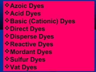 1. introduction to preparation and structure of some common dyestuffs | PPT