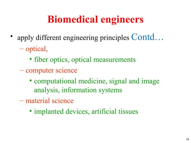 Biomedical engineering (BME) | PPT