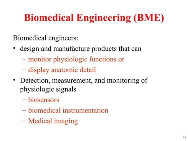 Biomedical engineering (BME) | PPT