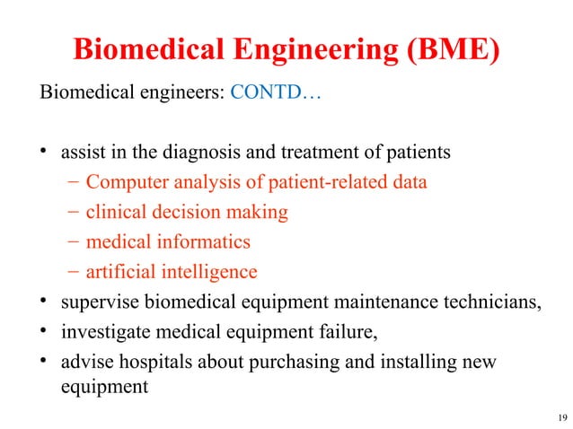Biomedical engineering (BME) | PPT