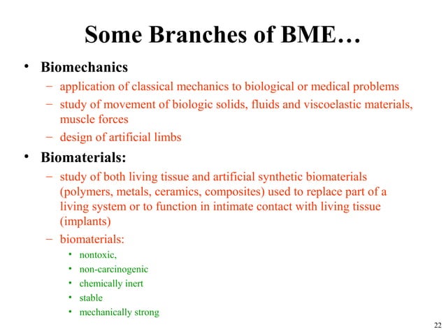 Biomedical engineering (BME) | PPT