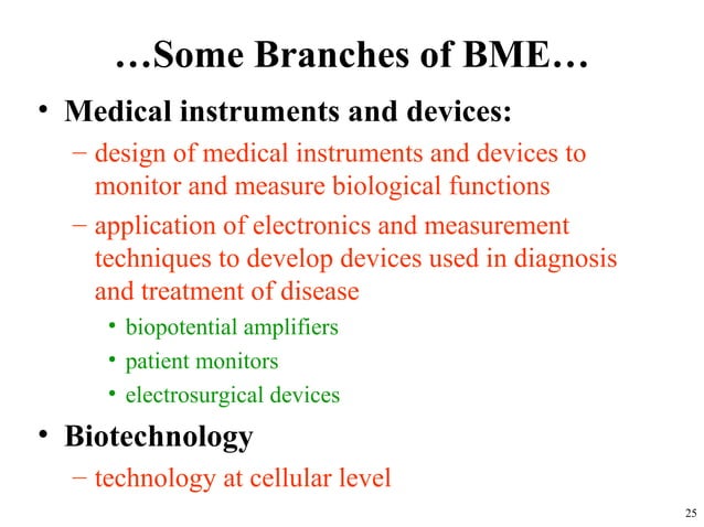 Biomedical engineering (BME) | PPT