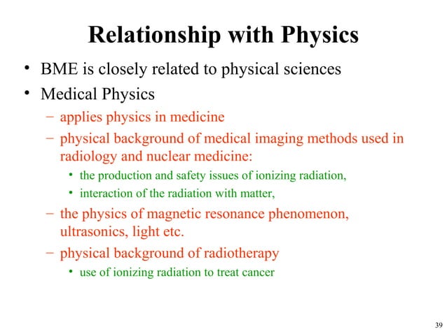 Biomedical engineering (BME) | PPT