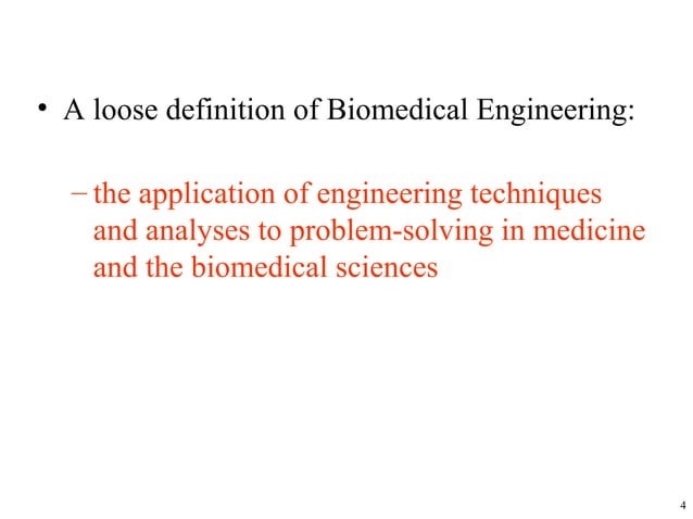 Biomedical engineering (BME) | PPT