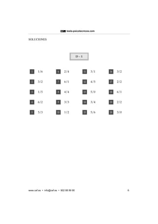 test psicotecnicos cef | PDF