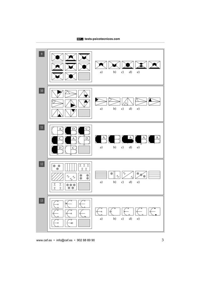 test psicotecnicos cef | PDF