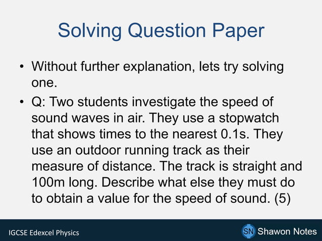 Methods and Measurement - IGCSE Edexcel Physics | PPT