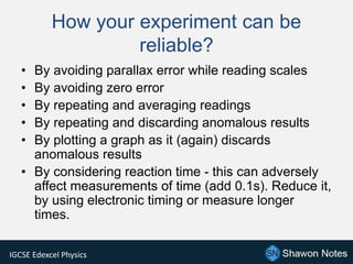 Methods and Measurement - IGCSE Edexcel Physics | PPT