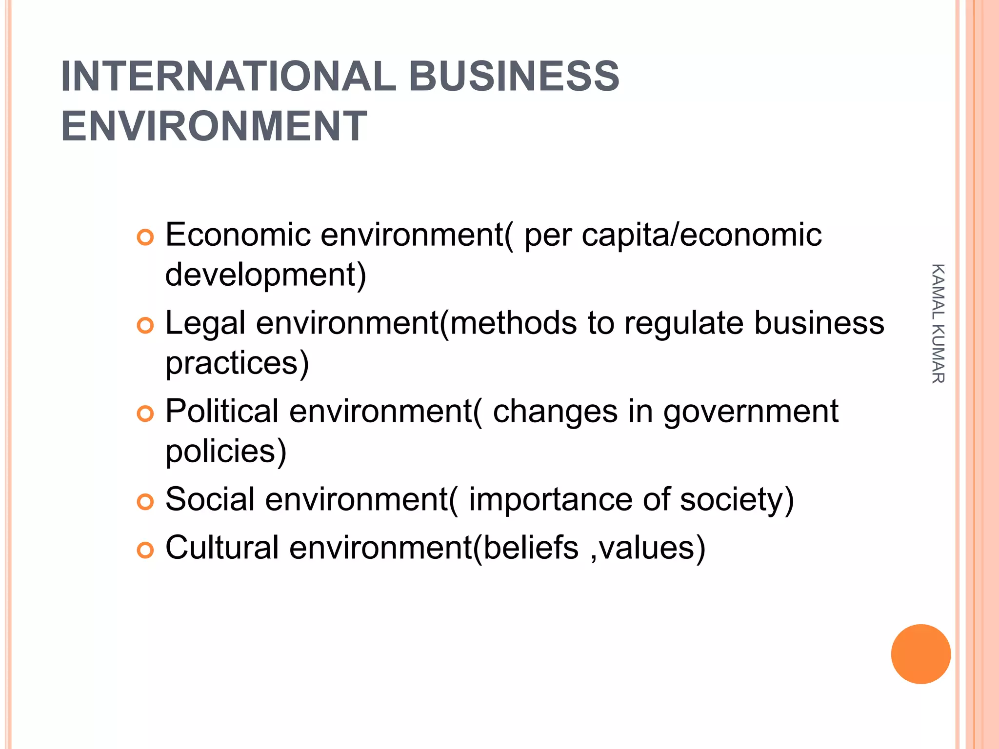 INTERNATIONAL BUSINESS MANAGEMENT | PPTX