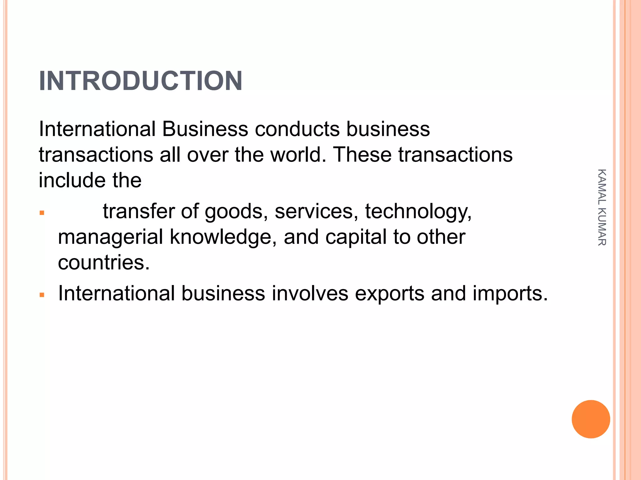 INTERNATIONAL BUSINESS MANAGEMENT | PPTX