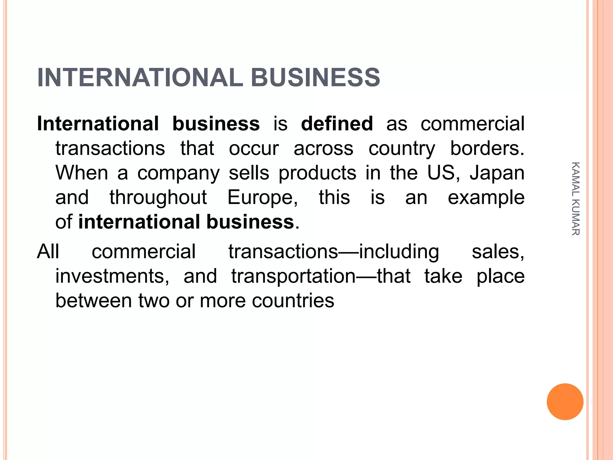 INTERNATIONAL BUSINESS MANAGEMENT | PPTX