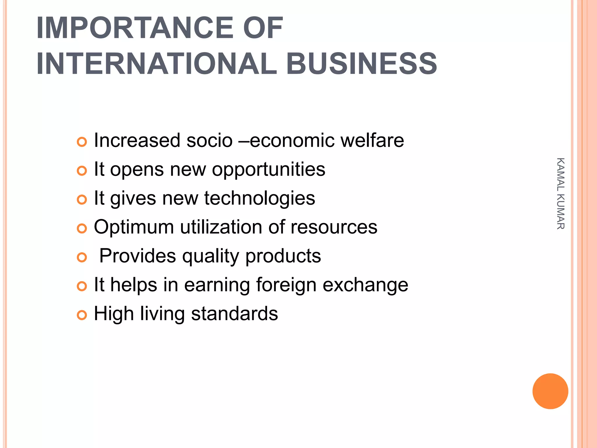 INTERNATIONAL BUSINESS MANAGEMENT | PPTX