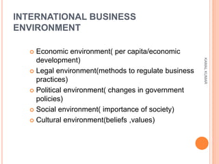 INTERNATIONAL BUSINESS MANAGEMENT | PPTX