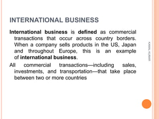 INTERNATIONAL BUSINESS MANAGEMENT | PPTX