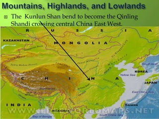 Qinling Shandi Mountains Map