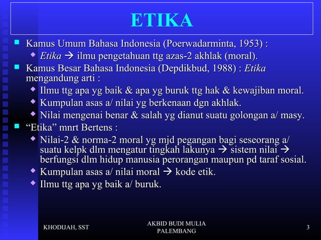 1. konsep dasar etika | PPT