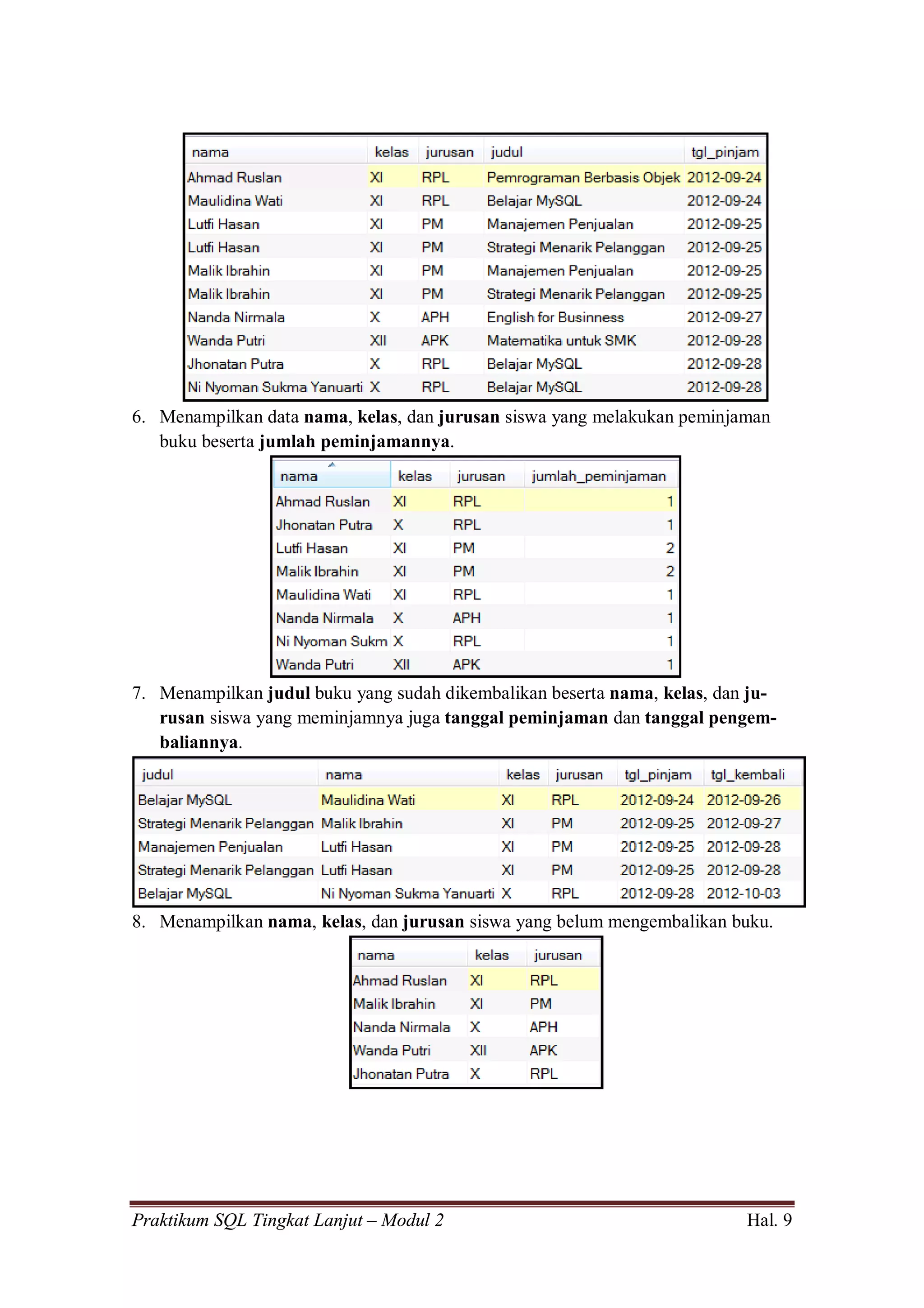 sql Modul | PDF