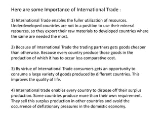 international trade | PPTX