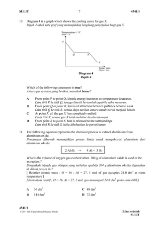 1. chemistry paper 1 | PDF | Chemistry | Science
