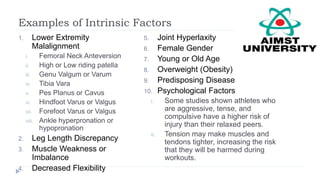 1. risk factors and prevention of sports injuries | PPTX