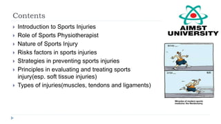 1. risk factors and prevention of sports injuries | PPTX