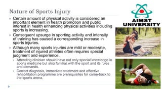 1. risk factors and prevention of sports injuries | PPTX