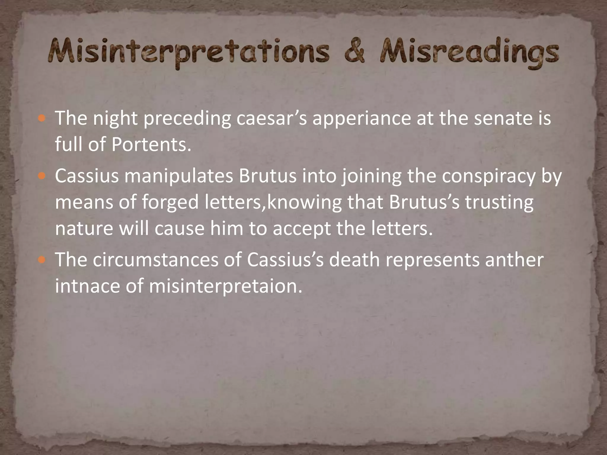 BOOK REVIEW : :The Tragedy Of Julius Caesar" | PPTX