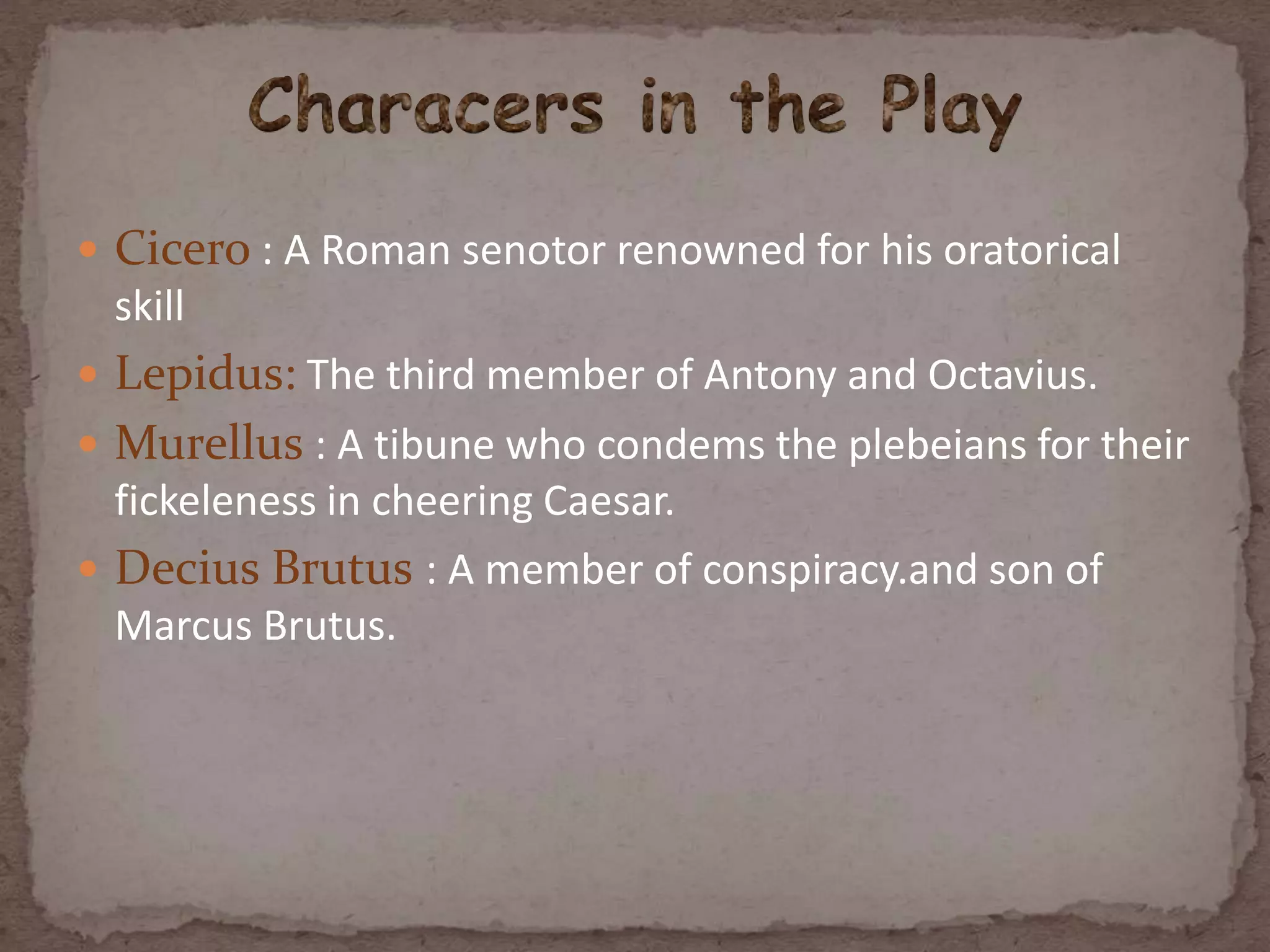 BOOK REVIEW : :The Tragedy Of Julius Caesar" | PPT