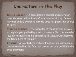 BOOK REVIEW : :The Tragedy Of Julius Caesar" | PPT