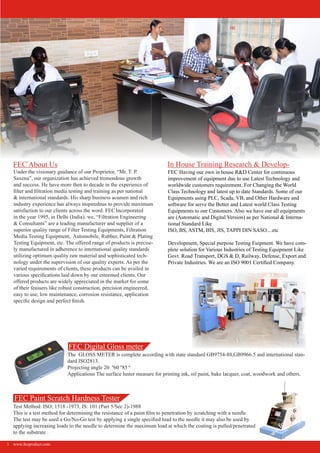 Testing/Manufacture/Automobile, Paint & Plating Testing Equipments ...