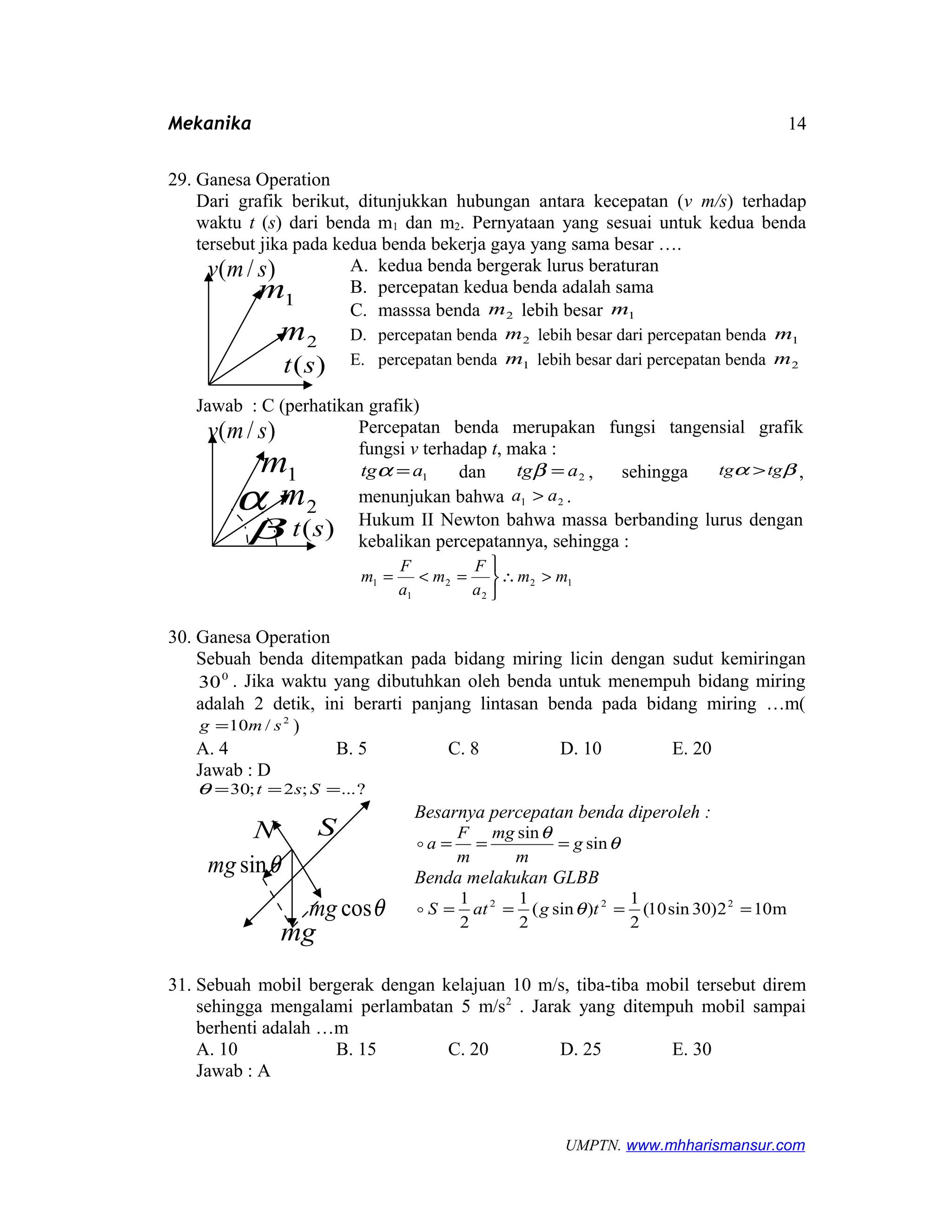 kinematika gerak | PDF