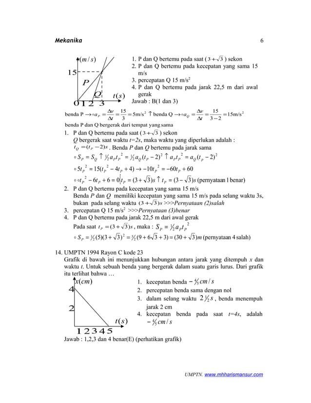 kinematika gerak | PDF