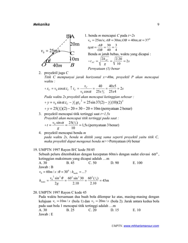 kinematika gerak | PDF