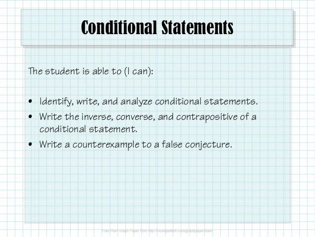 1.3.2 Conditional Statements 1.3.2 Conditional Statements